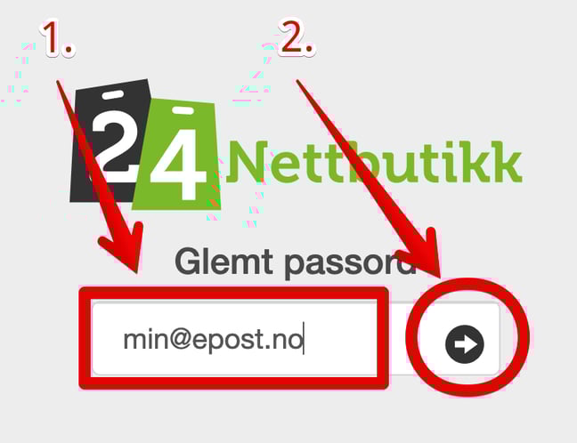 Innlogging i nettbutikken din